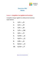 Exercice Maths CM2 : 50 questions avec Corrigé (PDF)