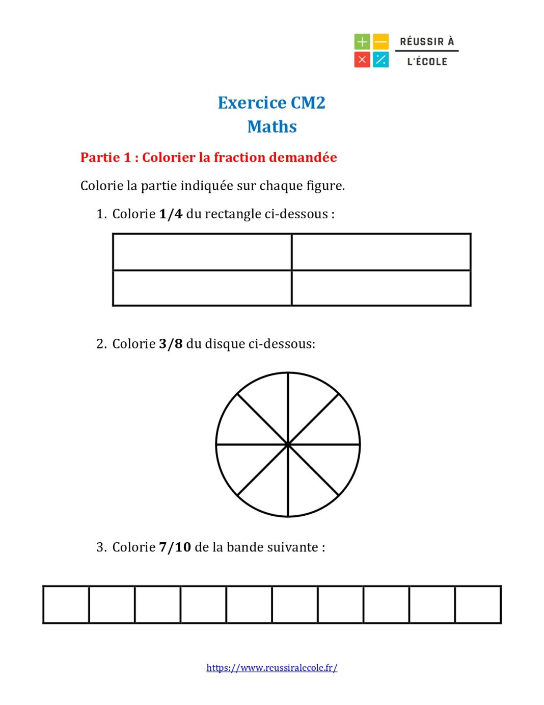 Exercice Maths CM2 : 50 questions avec Corrigé (PDF)