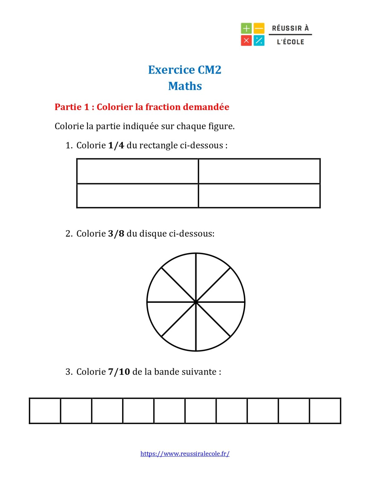 Exercice Maths CM2 : 50 questions avec Corrigé (PDF)