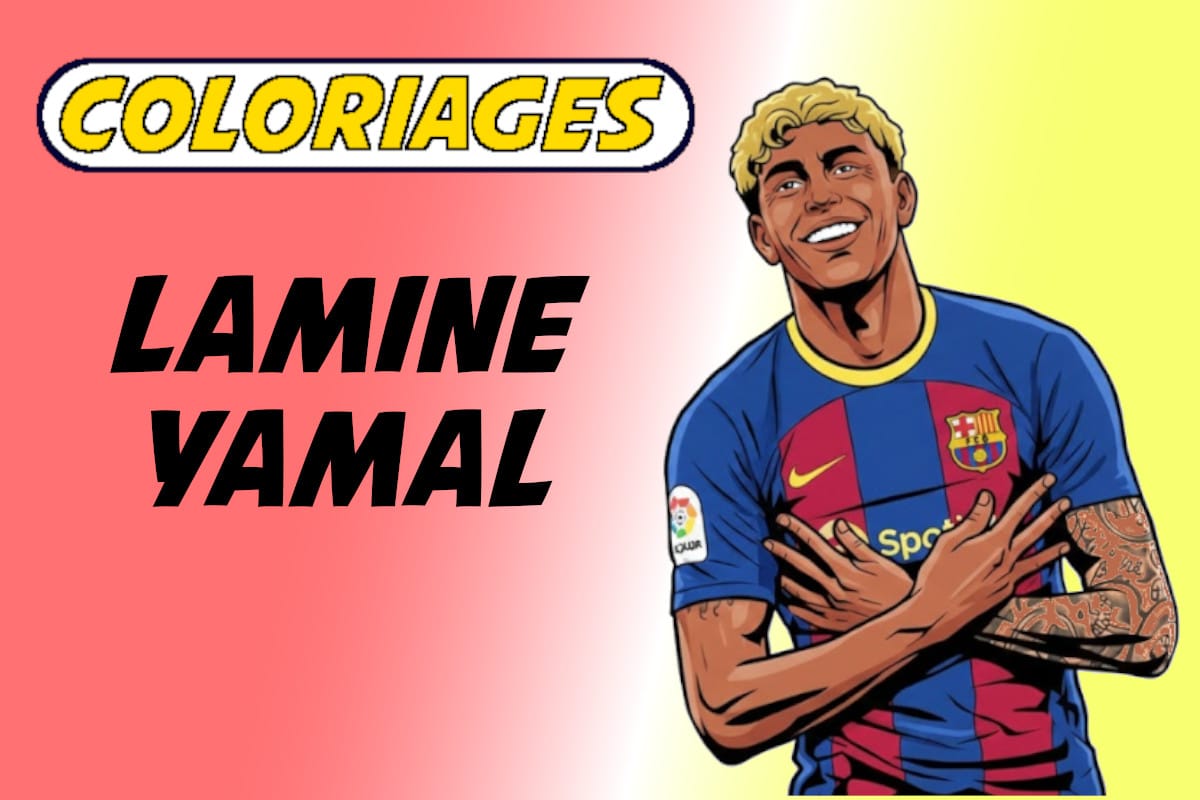 Coloriage Lamine Yamal 20 Dessins Et 1 Livre Pdf à Imprimer